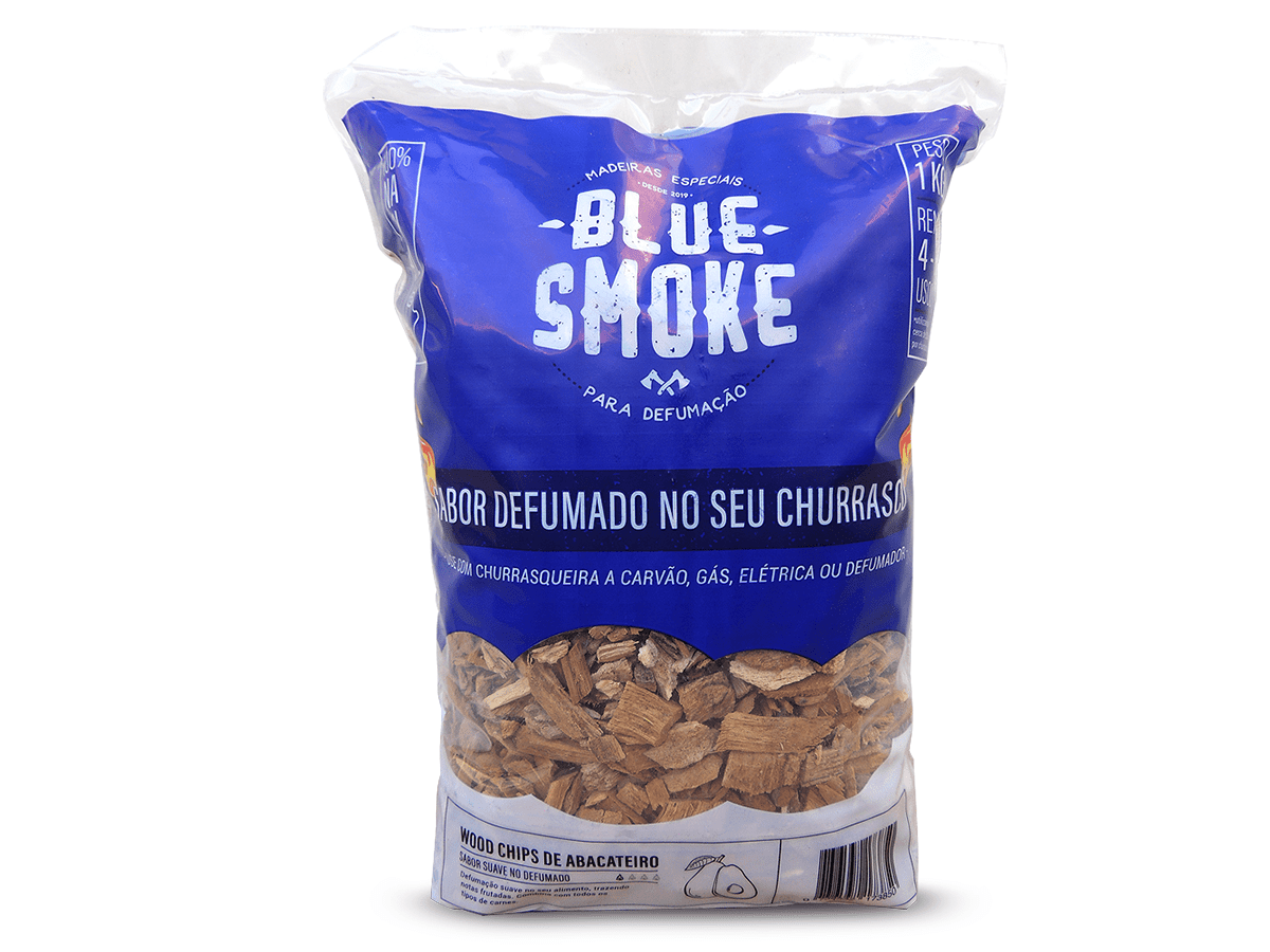 Kit 4x Lascas Madeira Defumação | Wood Chips | BLUE SMOKE®
